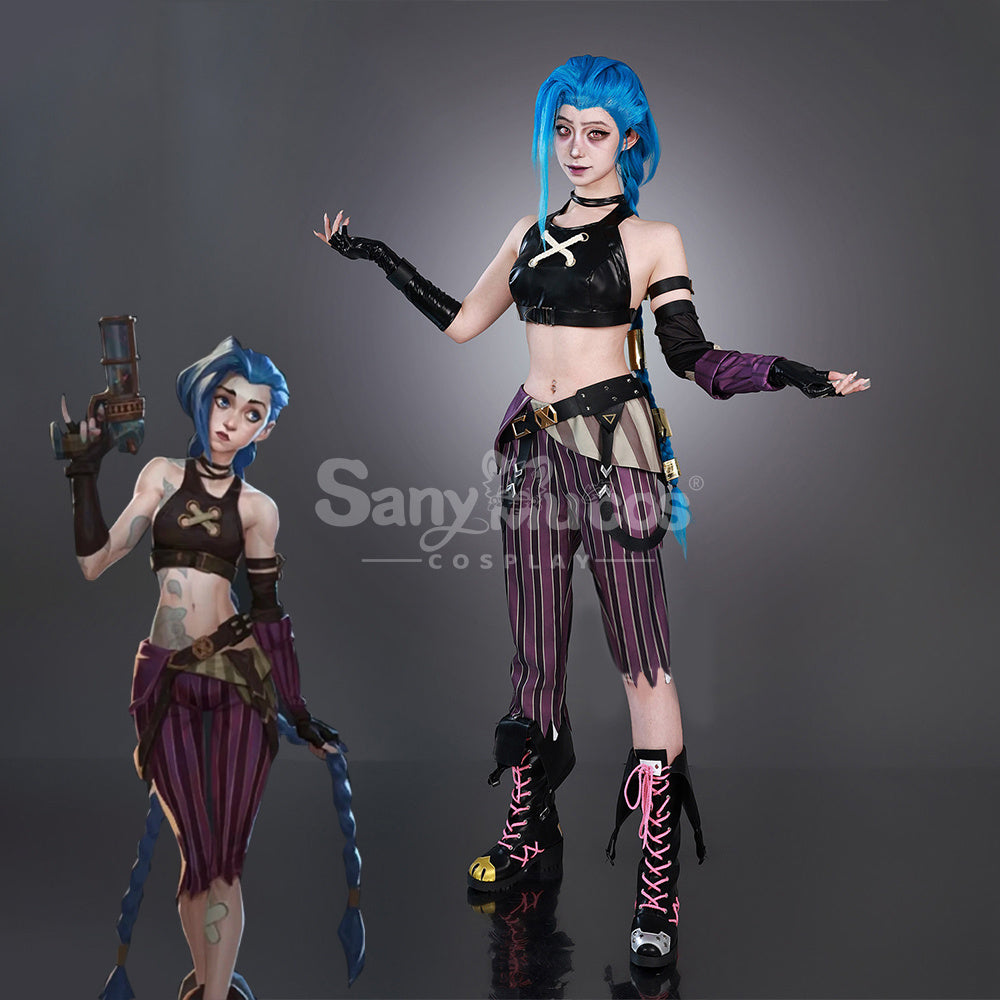 【In Stock】Game League Of Legends Cosplay Jinx Cosplay Costume – SanyMuCos