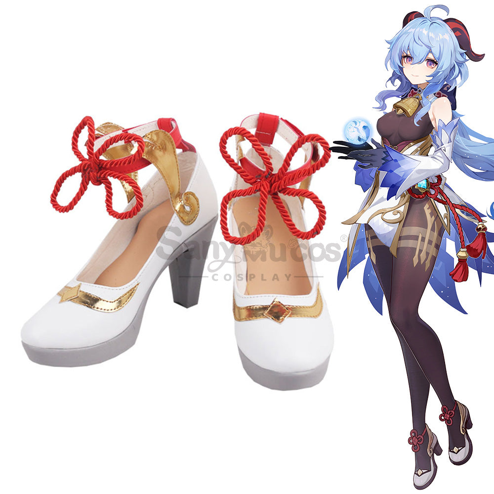 Game Genshin Impact Cosplay Ganyu Cosplay Shoes – SanyMuCos