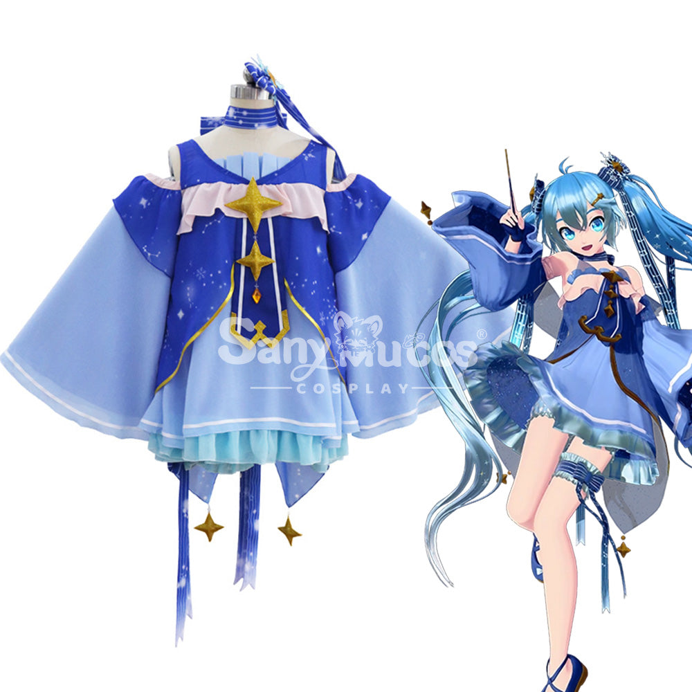 【In Stock】Vocaloid Hatsune Miku Cosplay Snow Miku 2017 Cosplay Costume ...